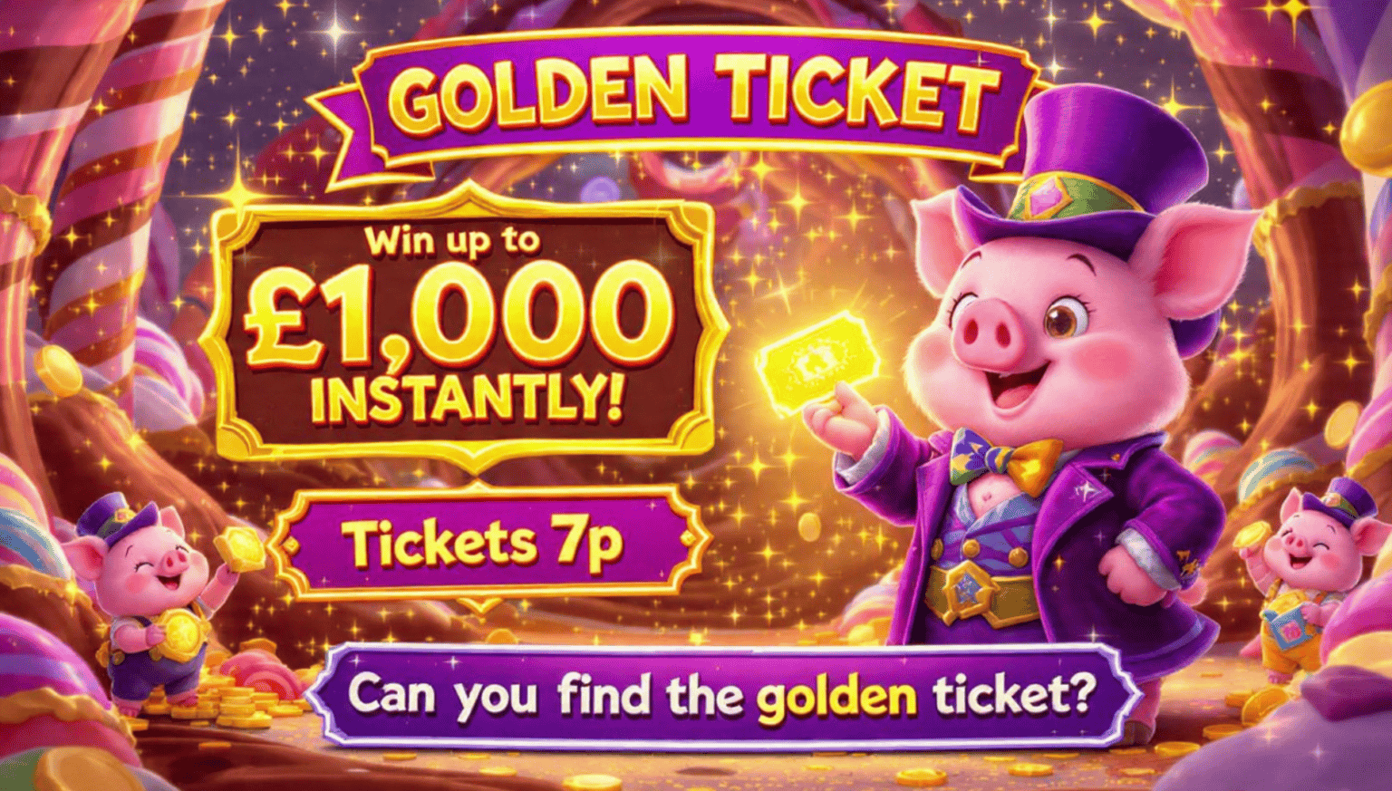 Golden Ticket – Prize Pot Pigs